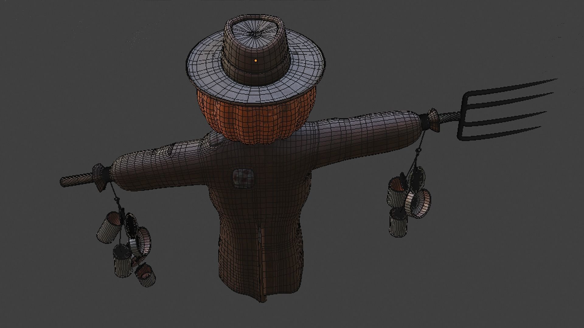 3D model Scarecrow VR / AR / low-poly | CGTrader