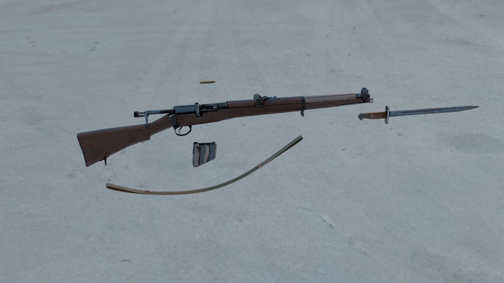3D model SMLE Mk3 VR / AR / low-poly | CGTrader