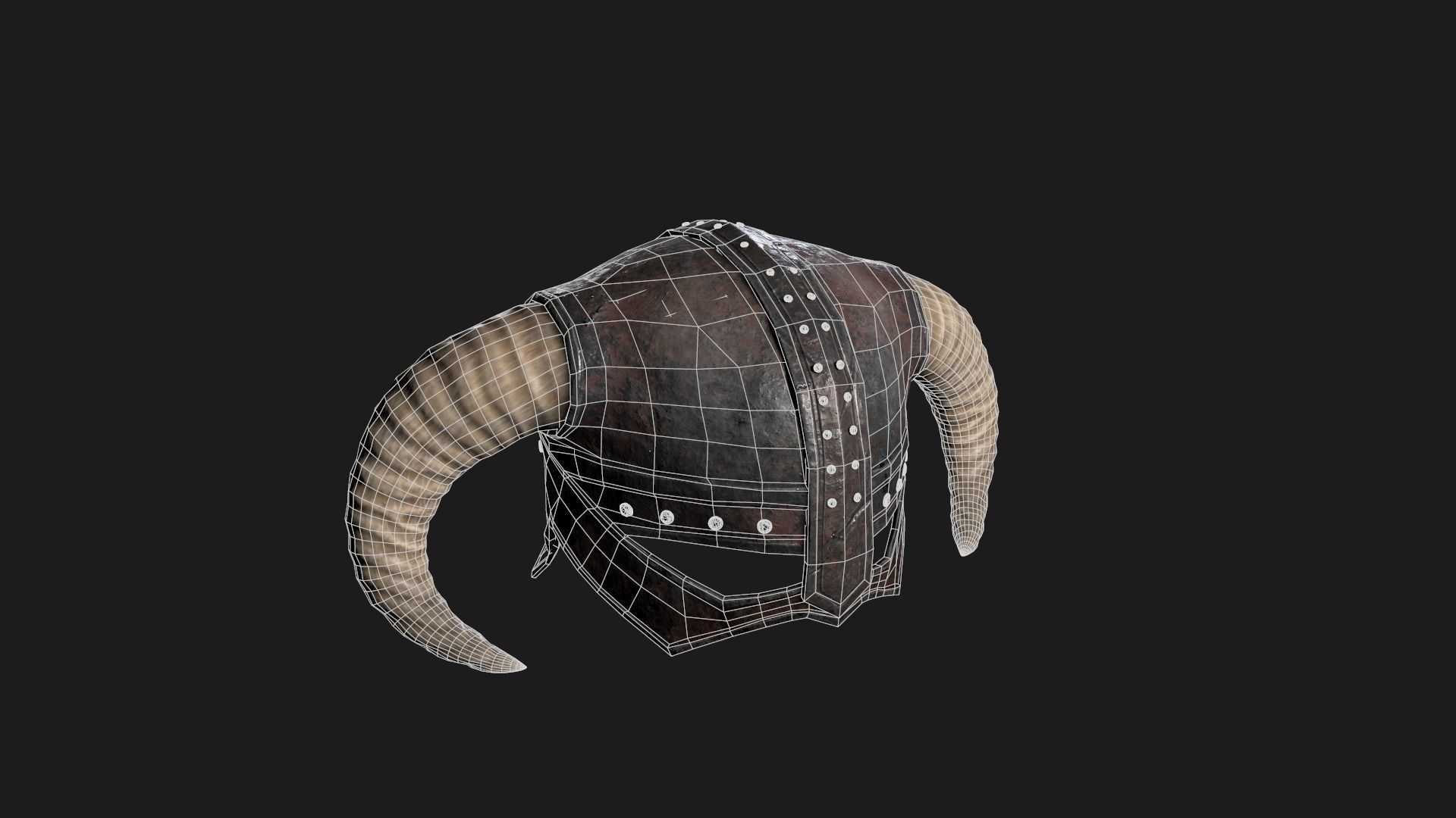 Skyrim Helmet PBR game asset 4K maps free VR / AR / low-poly 3D model ...