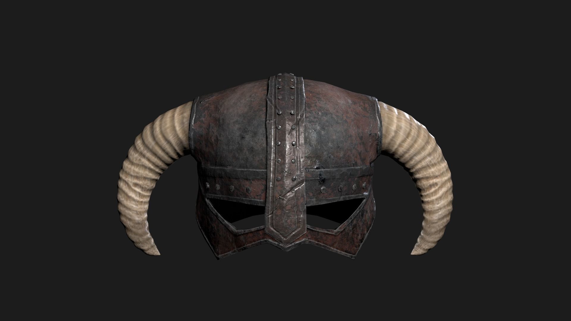 Skyrim Helmet PBR game asset 4K maps free VR / AR / low-poly 3D model ...