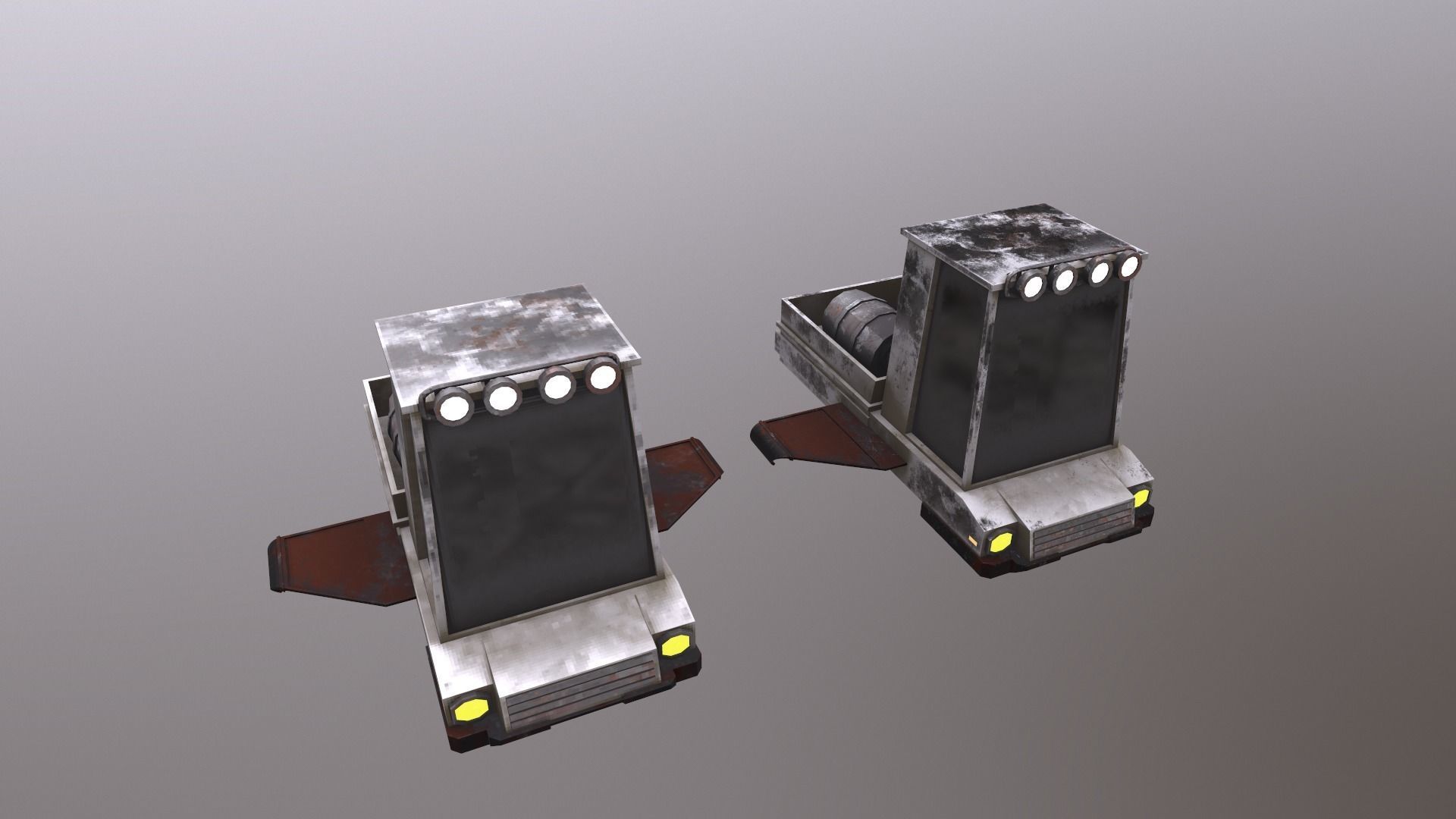 3D model Cartoon Stylized Sci Fi Car With 2 Texture VR / AR / low-poly ...