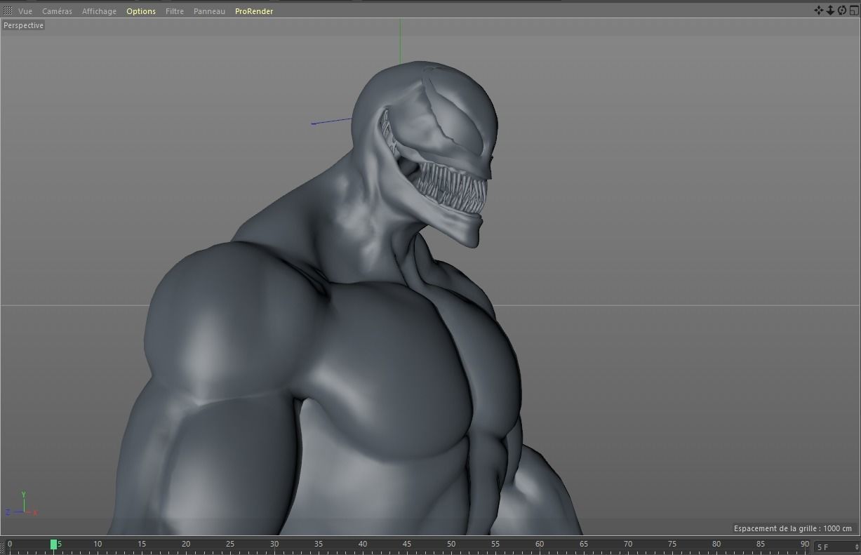VENOM MESH C4D FR free 3D model | CGTrader