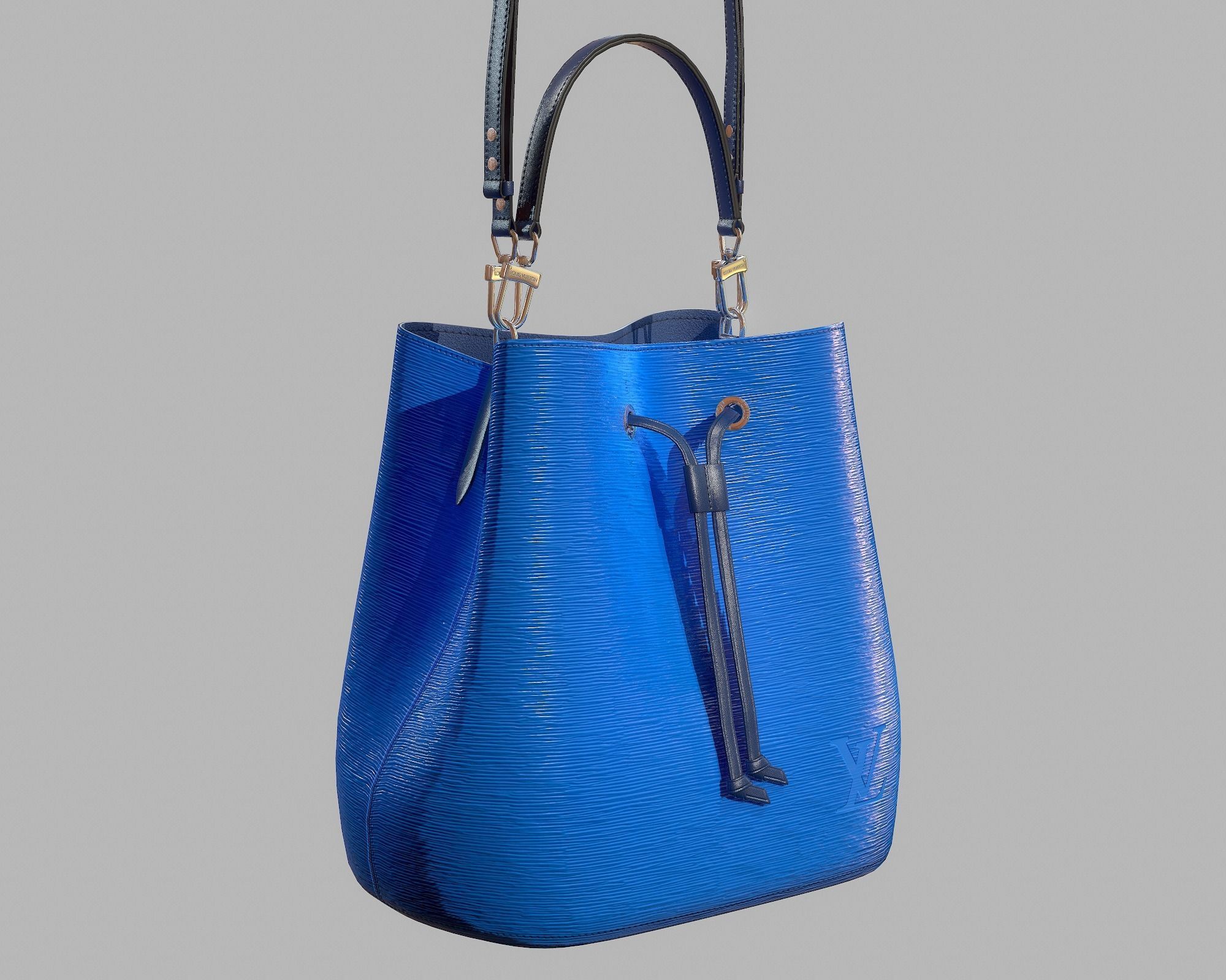 3D model Louis Vuitton Neonoe MM Bag Epi Leather Lazuli Blue VR / AR ...