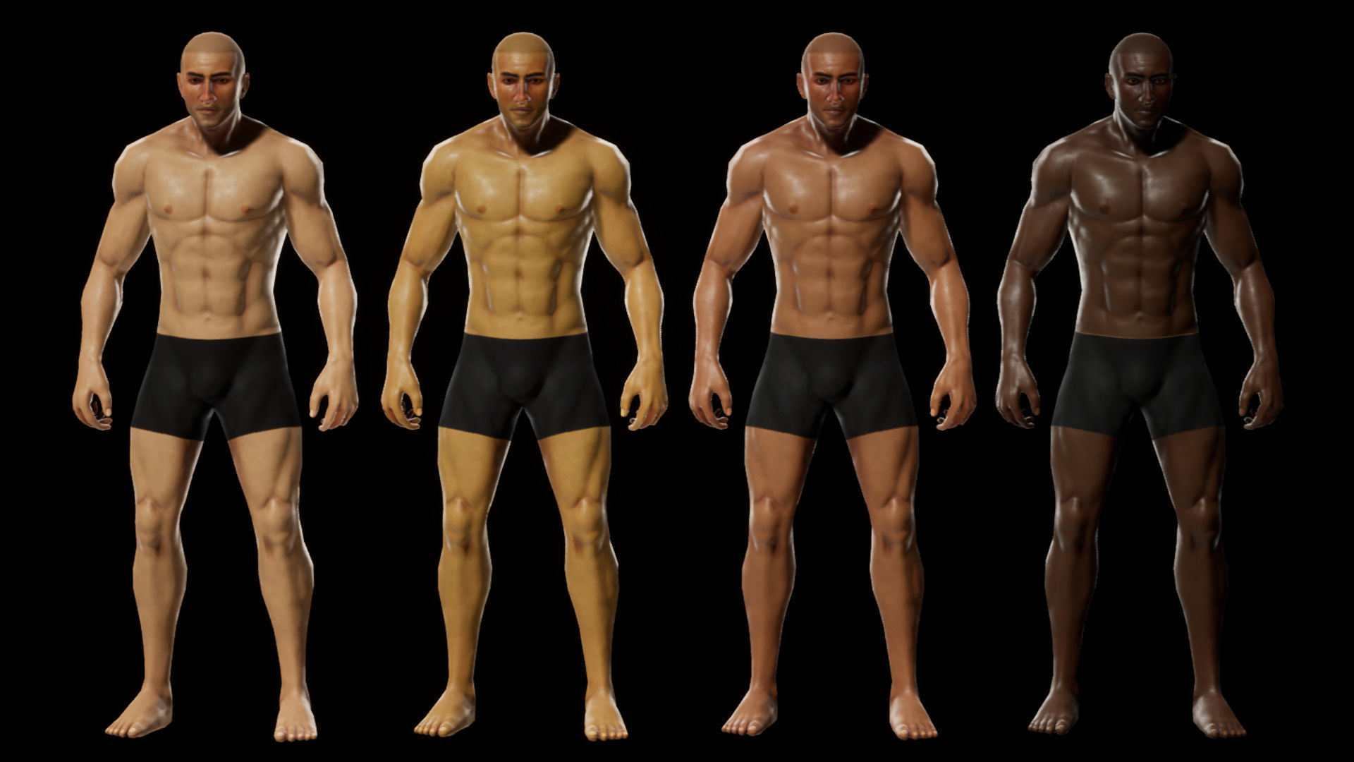 3D model Human Base Male Character VR / AR / low-poly rigged | CGTrader