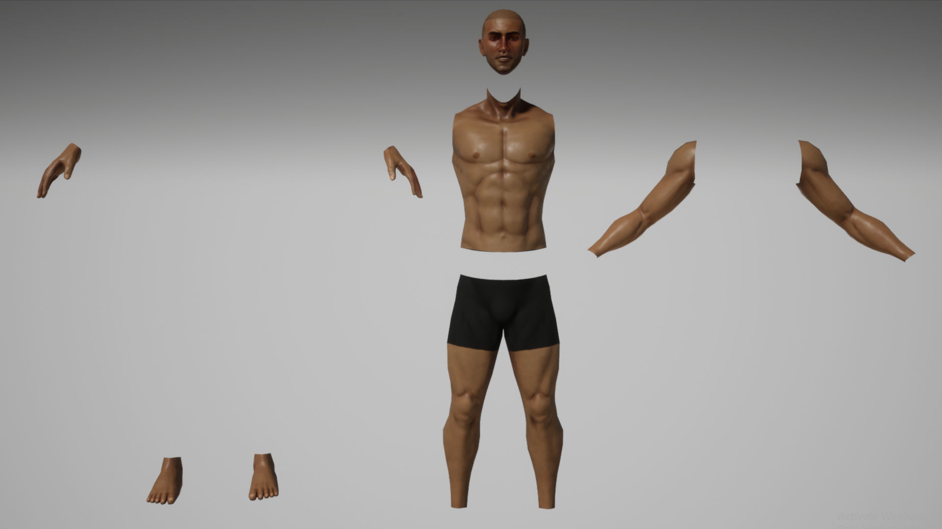 3D model Human Base Male Character VR / AR / low-poly rigged | CGTrader