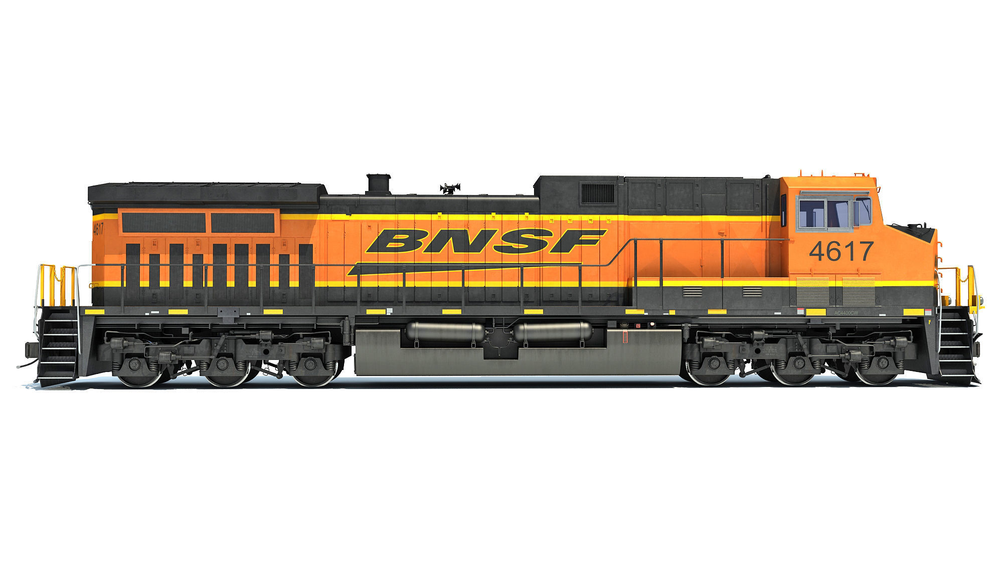 BNSF Diesel Locomotive AC4400CW 3D model | CGTrader