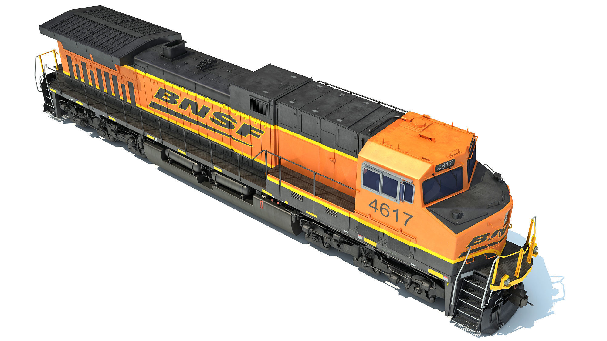 BNSF Diesel Locomotive AC4400CW 3D model | CGTrader