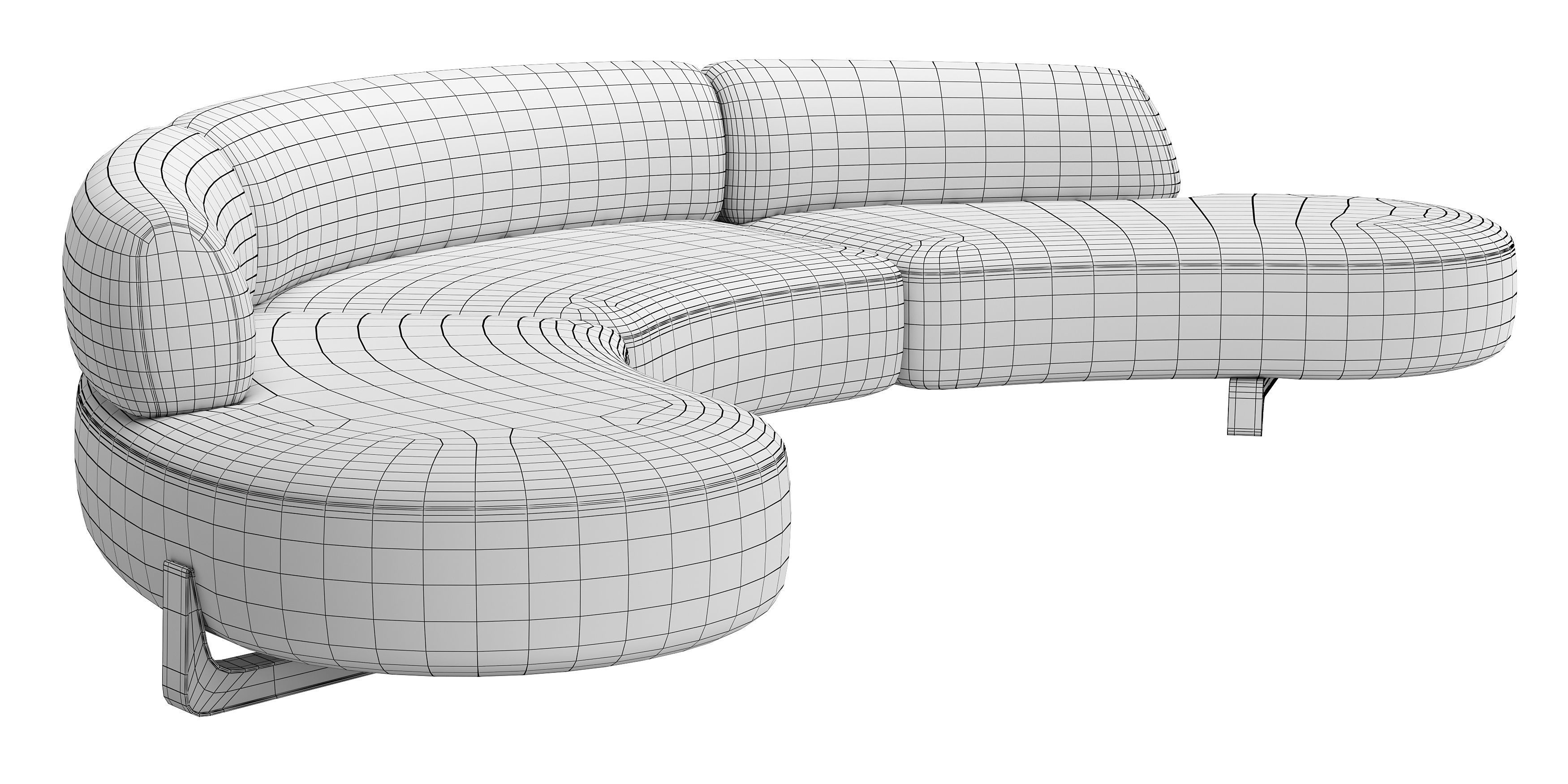 Vao Sofa 380 by Paolo Castelli 3D model | CGTrader