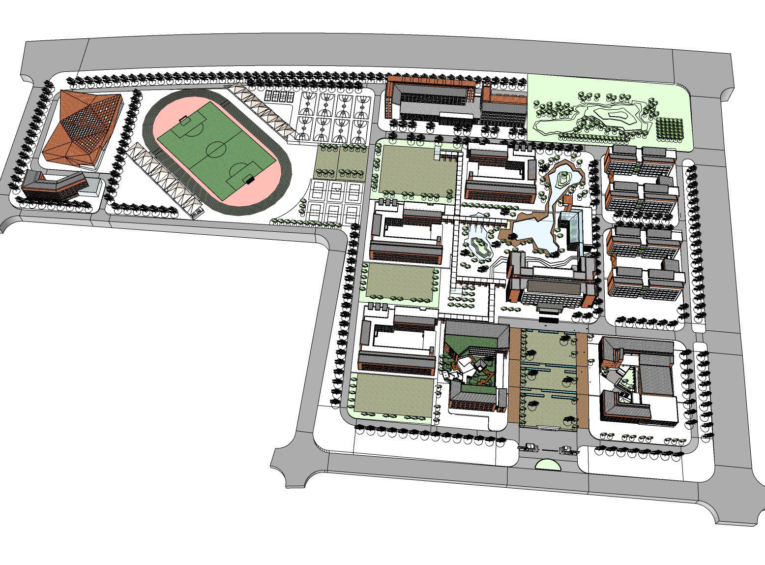 Region-City-School 144 3D model | CGTrader