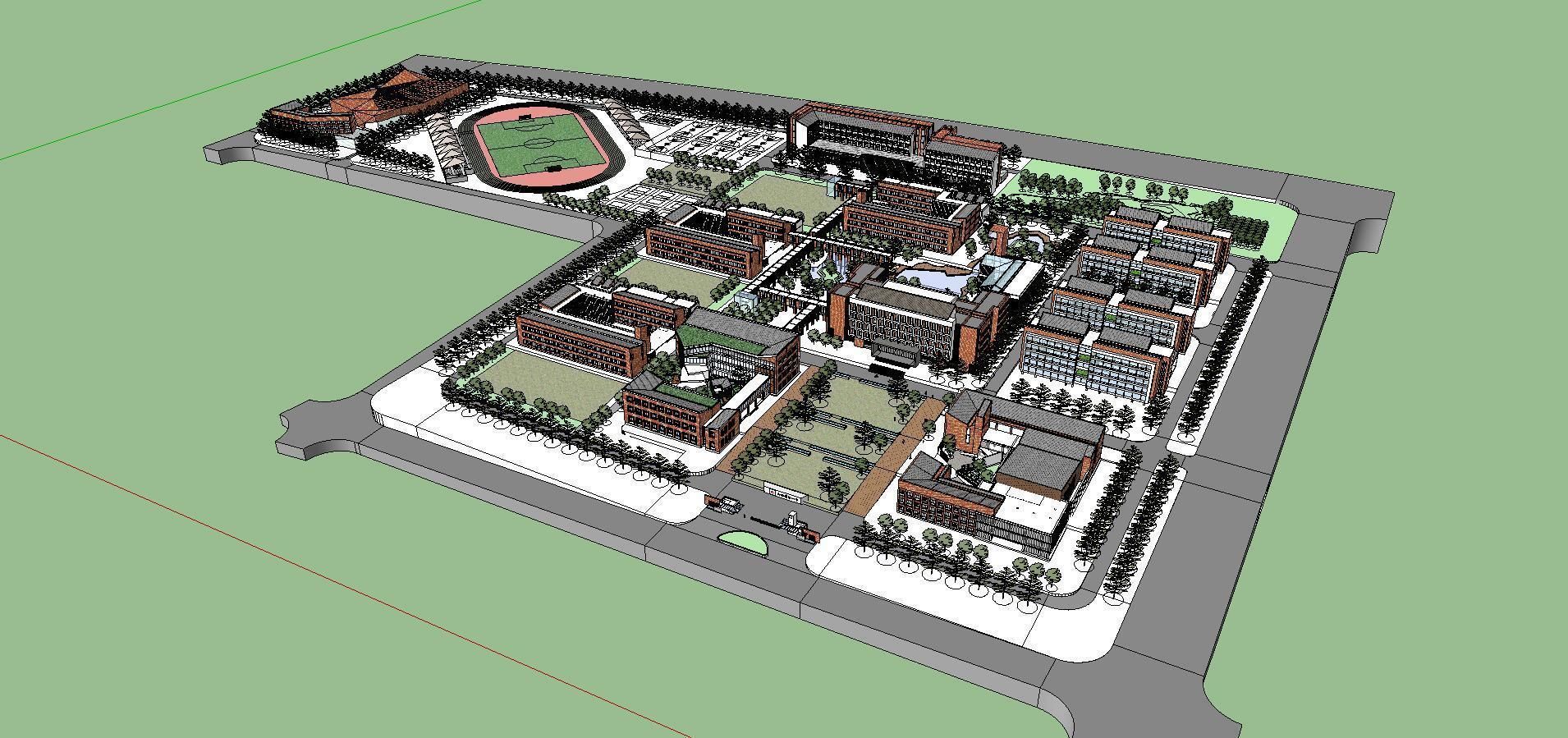 Region-City-School 144 3D model | CGTrader