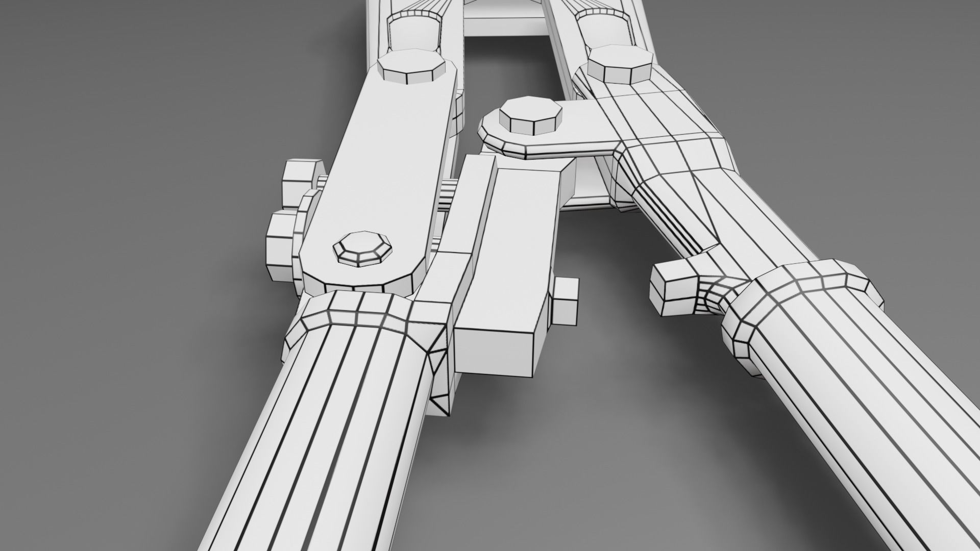 3D model Bolt cutter rebar cutter - scissors pliers VR / AR / low-poly ...