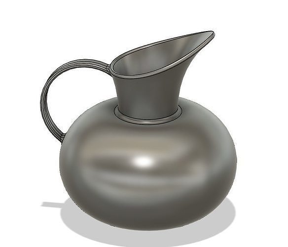Jug Round Bottom free 3D model 3D printable | CGTrader