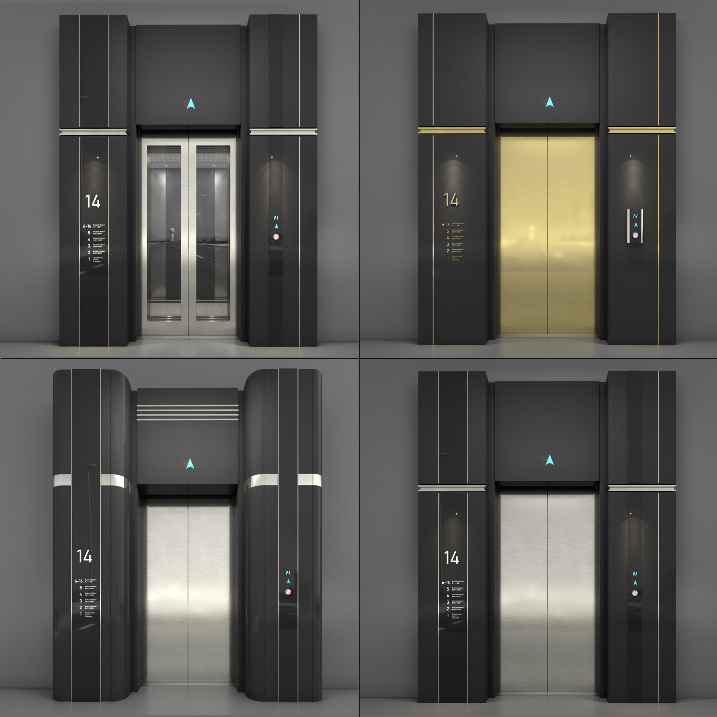 Beautiful elevator set 3D model | CGTrader