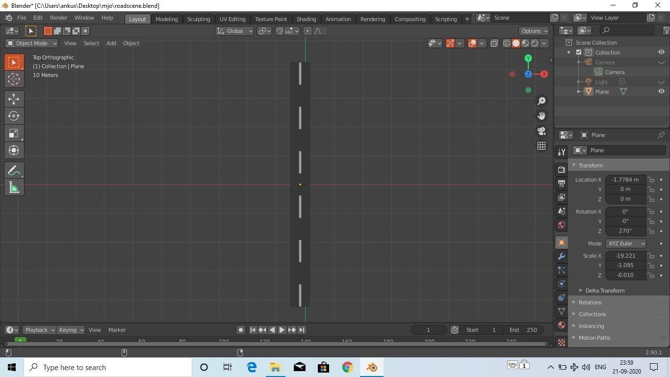 Simple Road 3D model | CGTrader