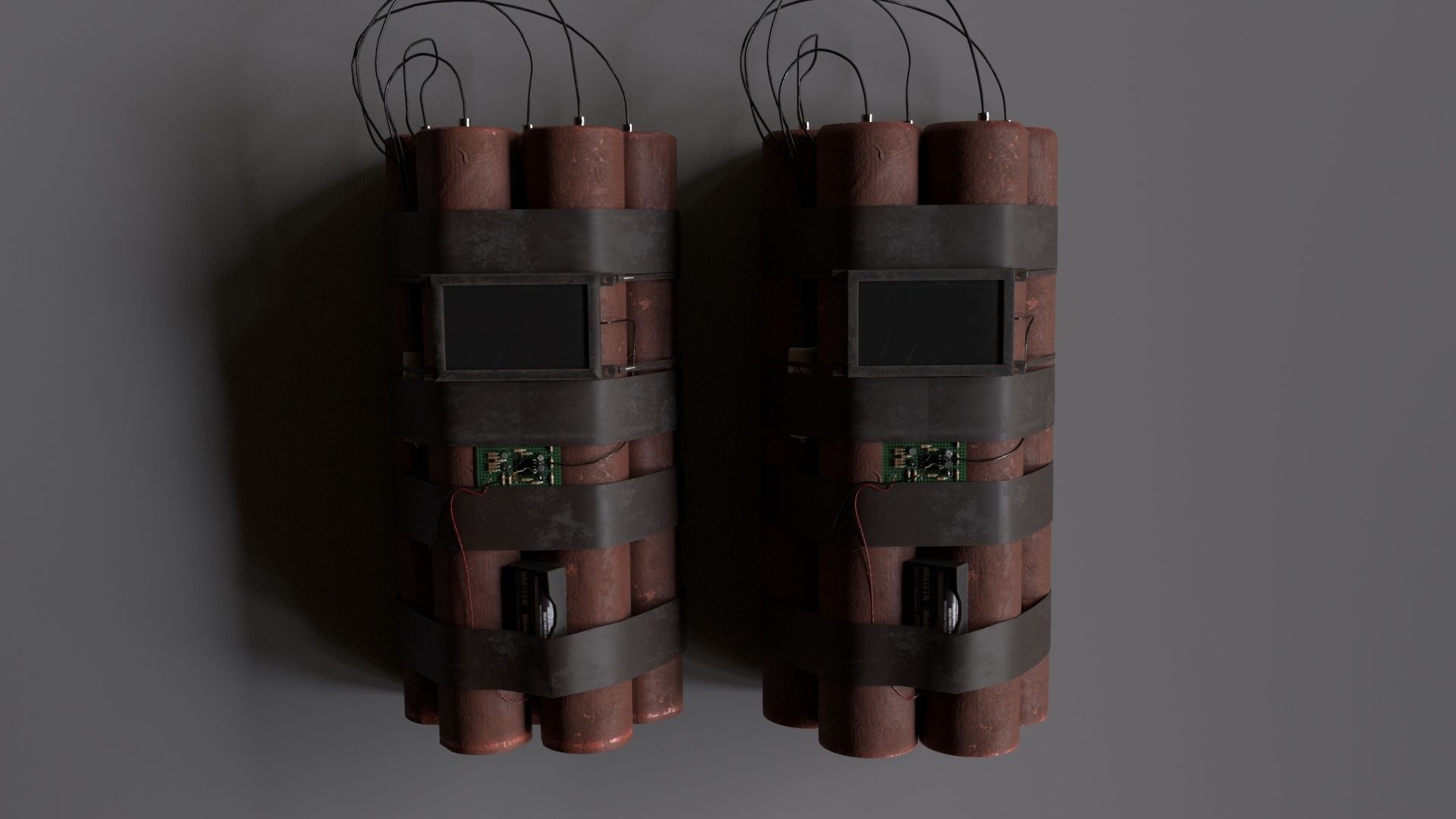 TNT Dynamite Bomb High And Low Poly 3D model | CGTrader