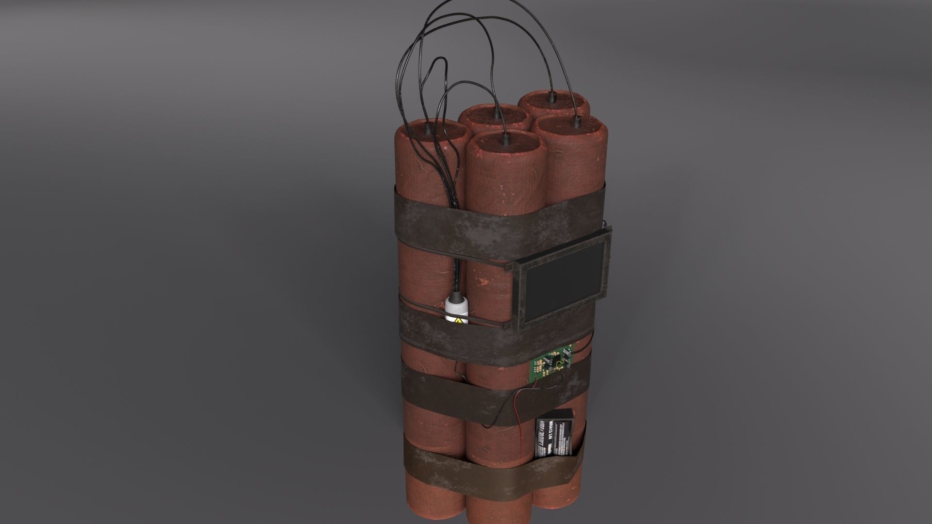 TNT Dynamite Bomb High And Low Poly 3D model | CGTrader