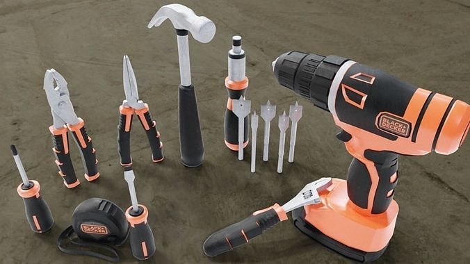 Assorted Hand Tools 3D model | CGTrader