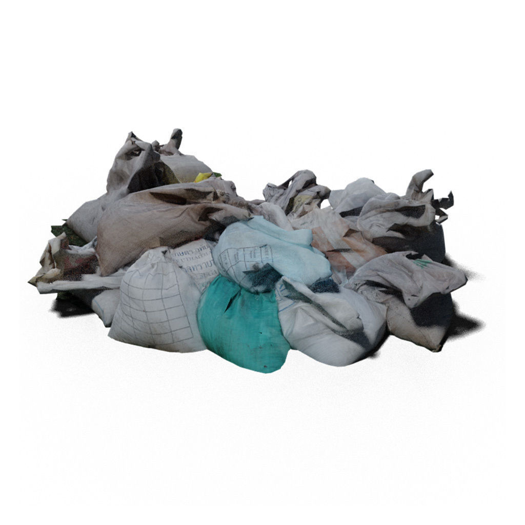 Digital Set Dressing Waste garbage rubbish litter pollution 3D model ...