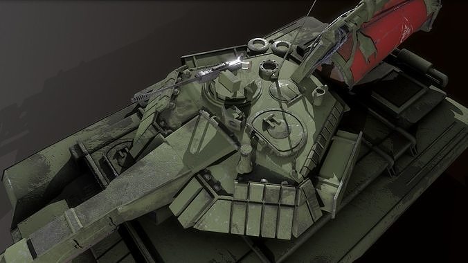 Fire-canon hard-surface tank 3D model | CGTrader