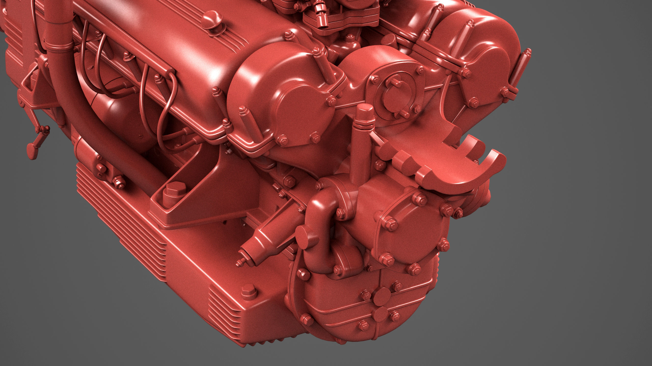 Ferrari 250 TR Engine - 3 liter - 1st version 3D model | CGTrader