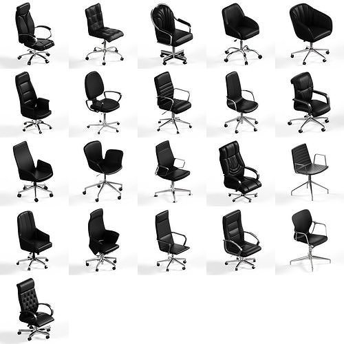 21 office chair pack collection | CGTrader