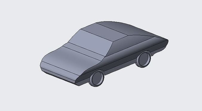 simple car model 3D model | CGTrader