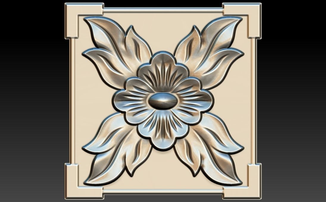 35 piece flower set 3D STL Model for CNC Router 3D model 3D printable ...