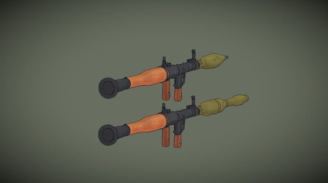 3D model Low poly Rpg-7 grenade launcher VR / AR / low-poly | CGTrader