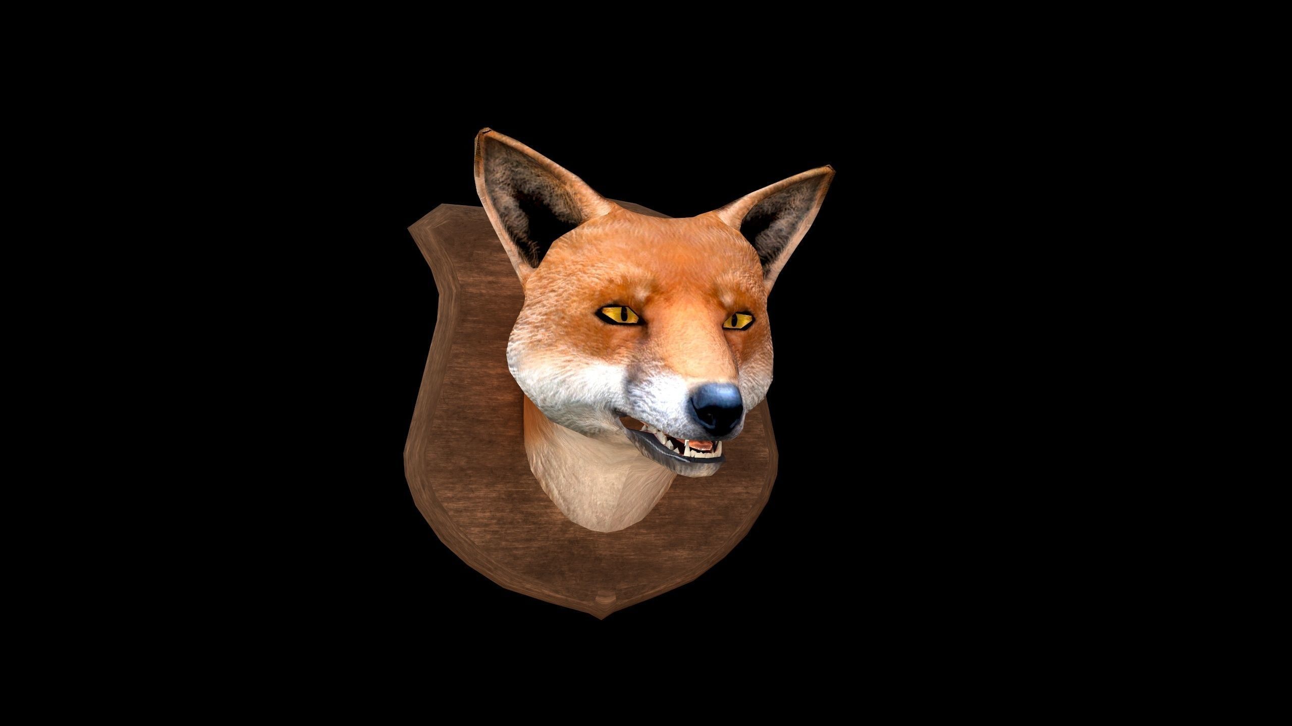 3D model Fox Head - PBR - Textured VR / AR / low-poly | CGTrader