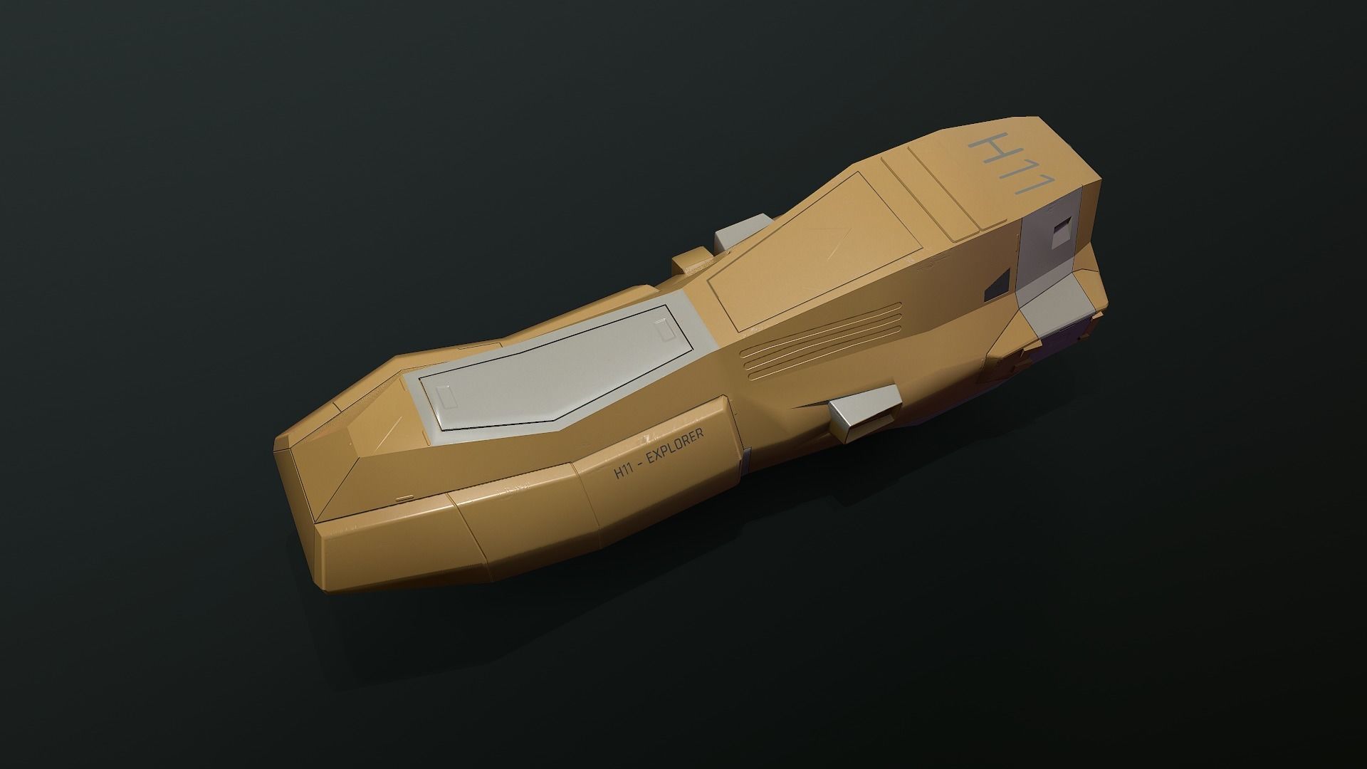 3D model H11-Explorer gun with lights VR / AR / low-poly | CGTrader