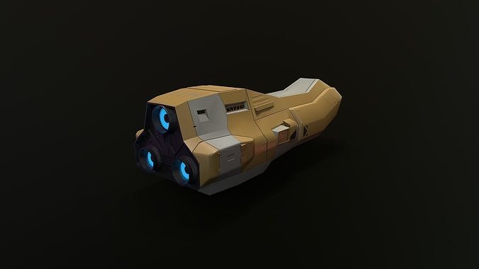 3D model H11-Explorer gun with lights VR / AR / low-poly | CGTrader