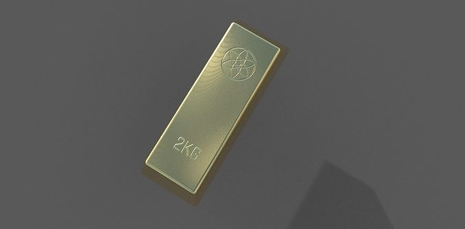 3D model Gold Ingot Low-poly 3D model VR / AR / low-poly | CGTrader