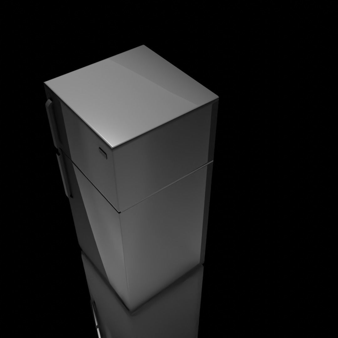 Refrigerator top freezer free 3D model | CGTrader