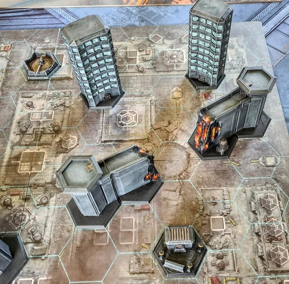 8mm Hex Terrain - Sci fi Human City 3D model 3D printable | CGTrader