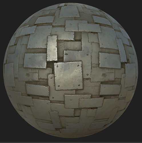 Texture Stylized metal plates VR / AR / low-poly | CGTrader