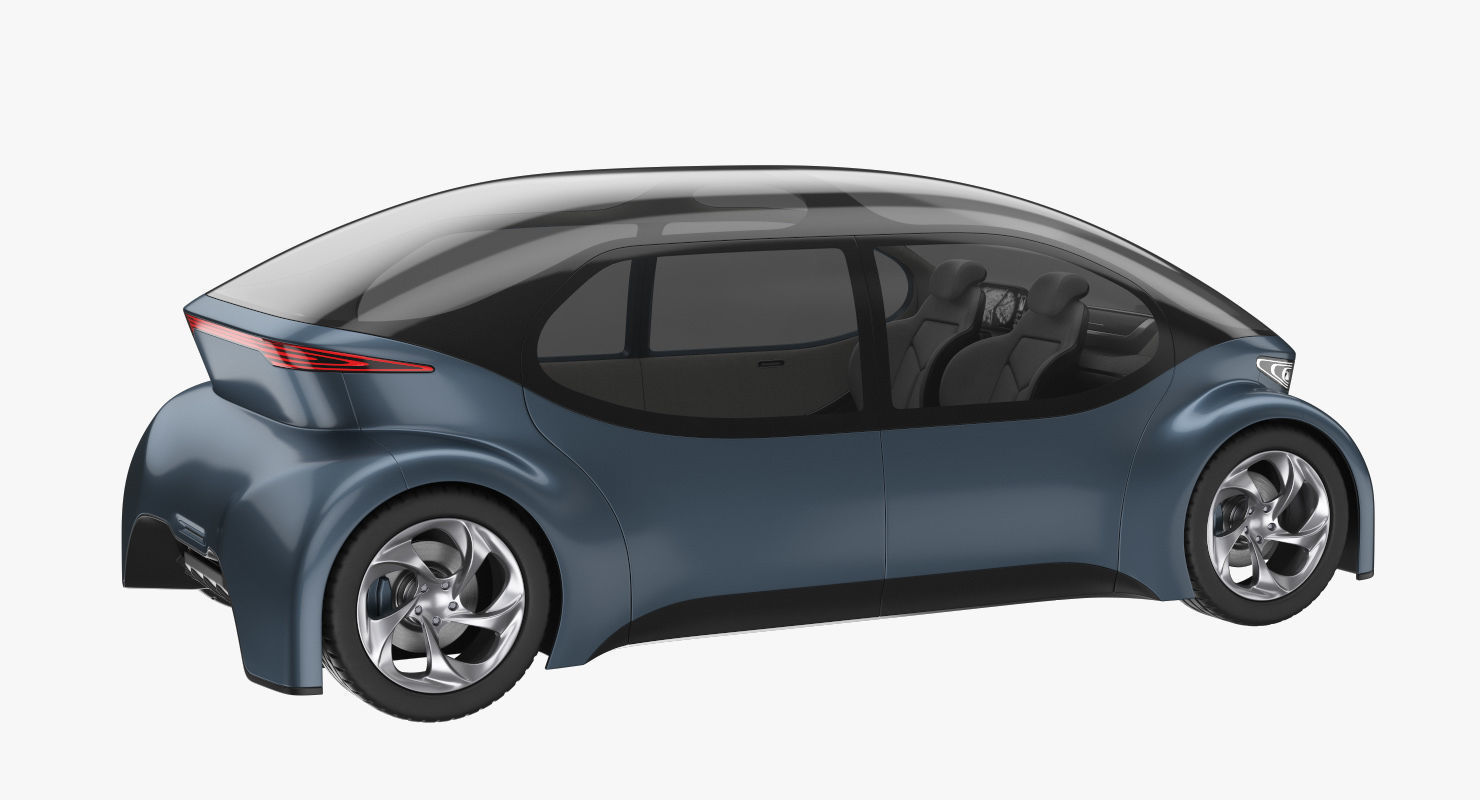 Self-Driving Car Concept 3D model | CGTrader