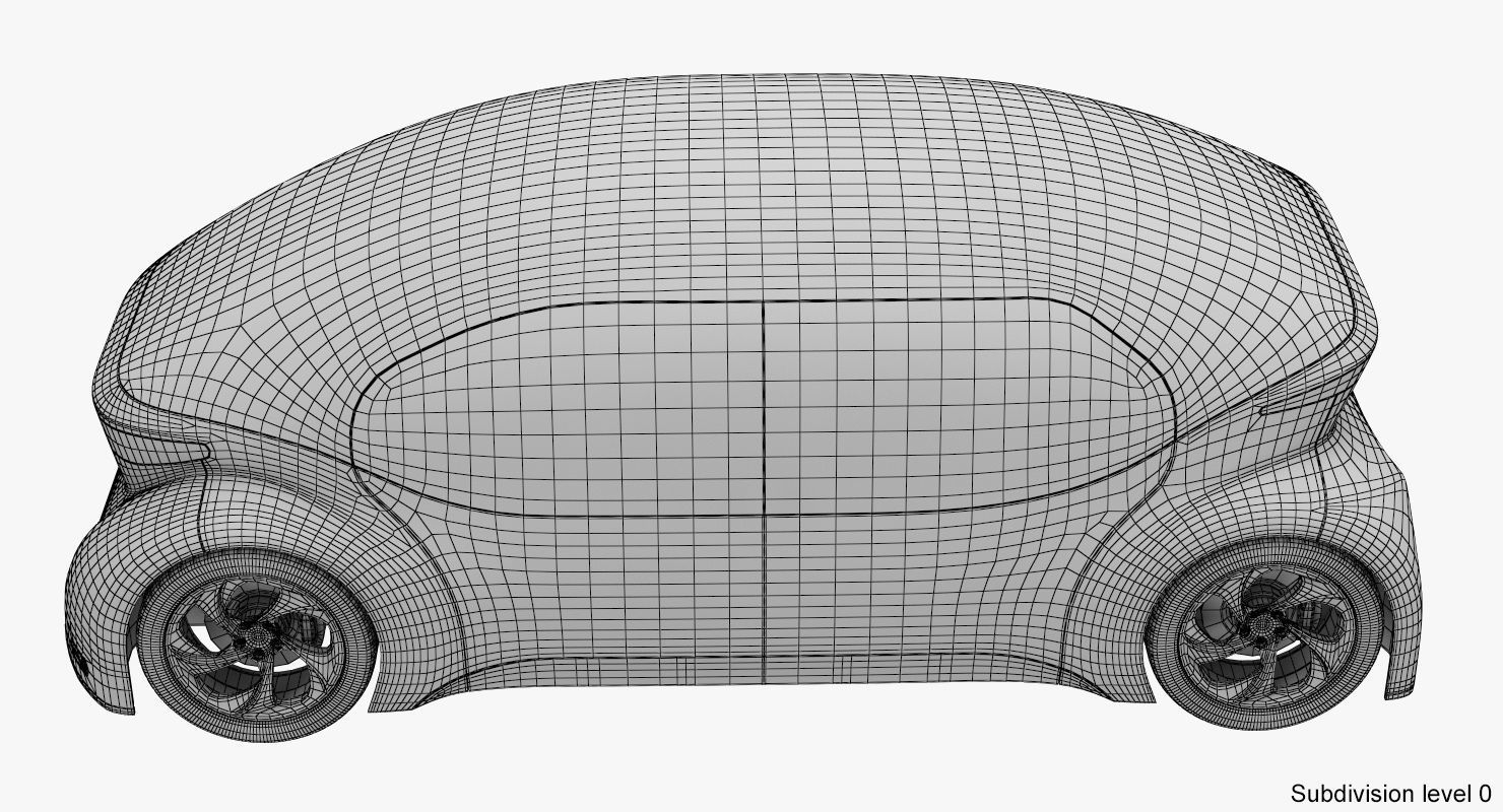 Self-Driving Car Concept 3D model | CGTrader