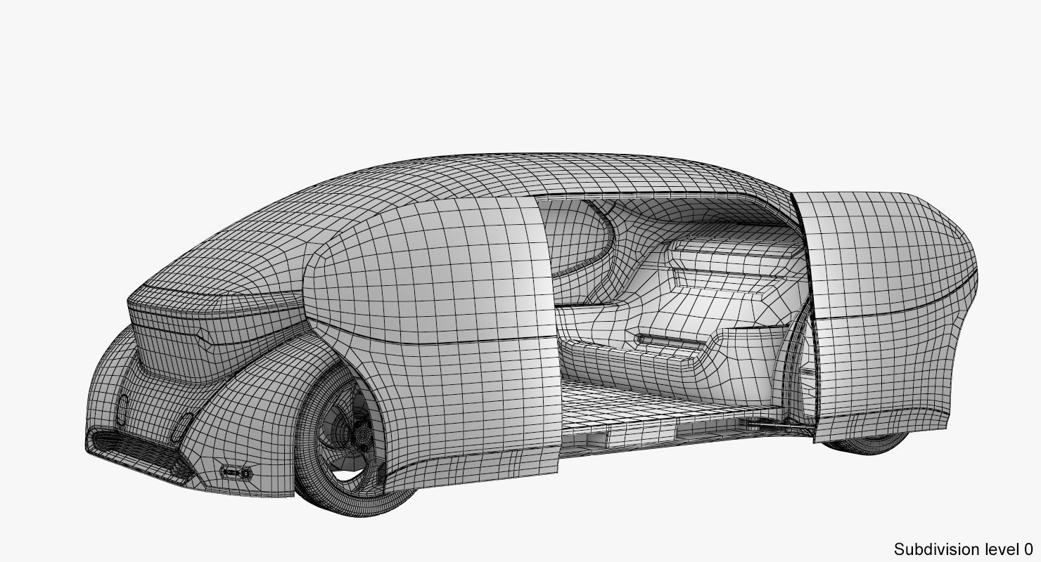 Self-Driving Car Concept 3D model | CGTrader