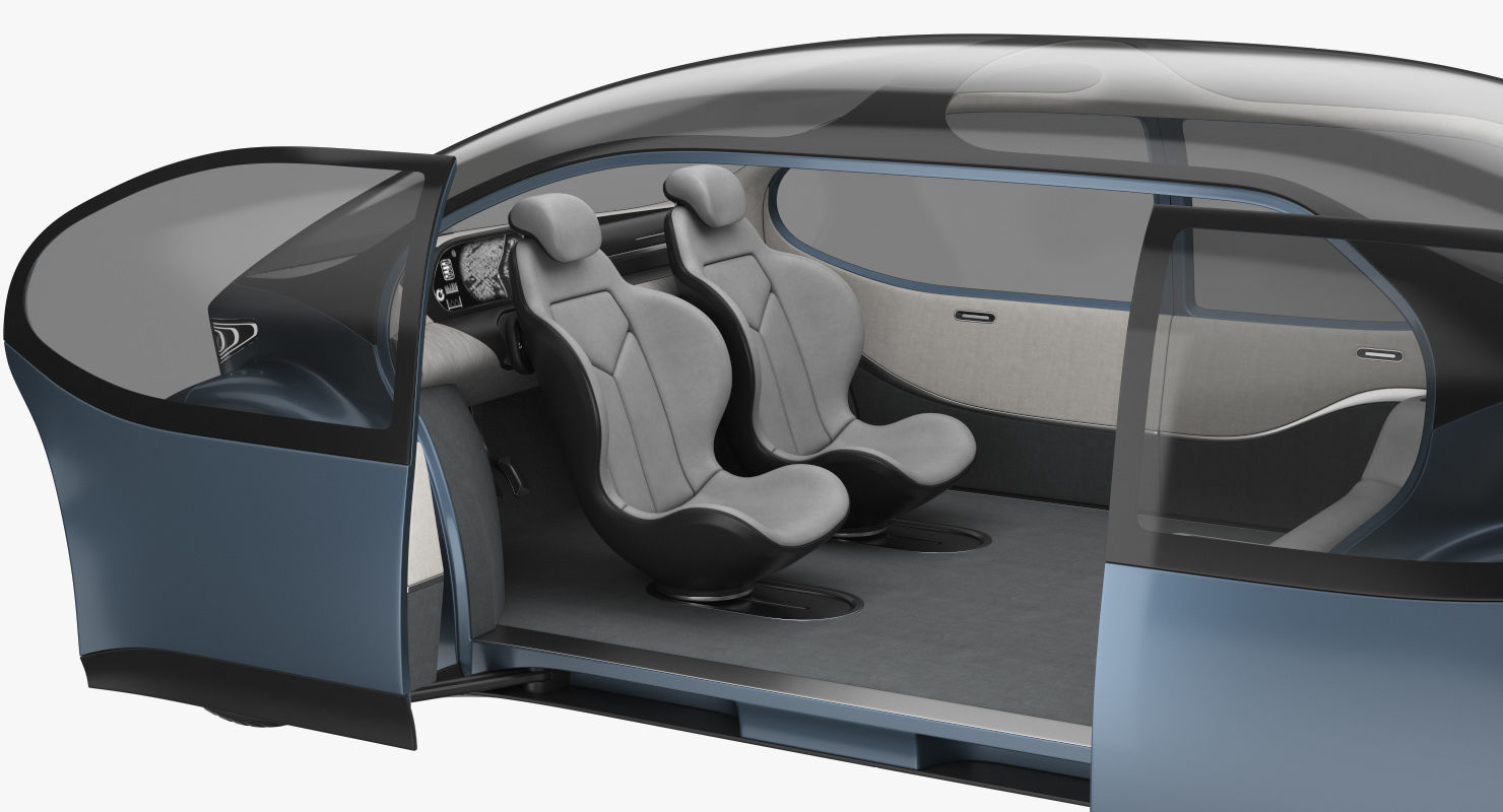 Self-Driving Car Concept 3D model | CGTrader