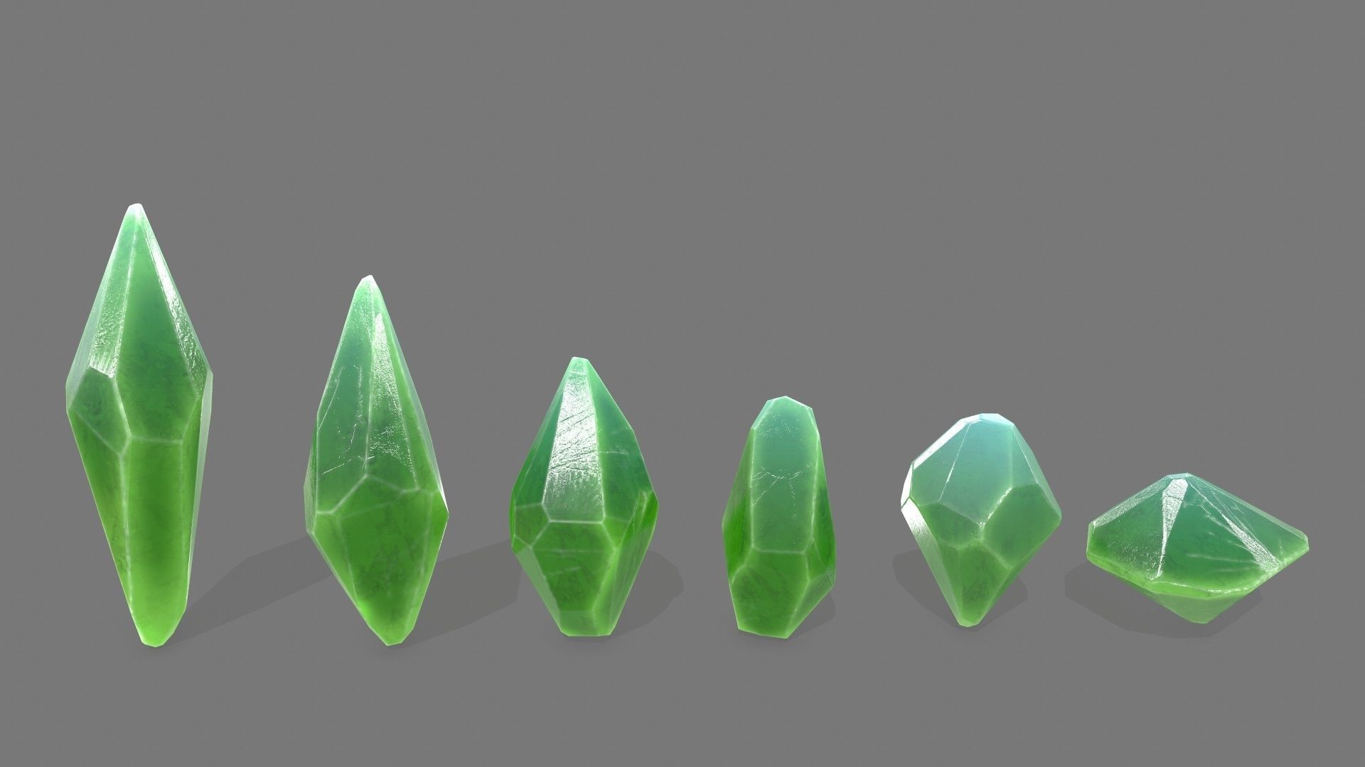 other 3D model realtime crystal set | CGTrader