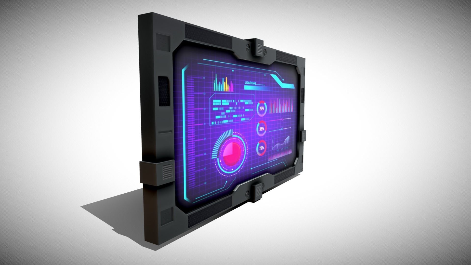 3D model Sci-fi Display VR / AR / low-poly | CGTrader
