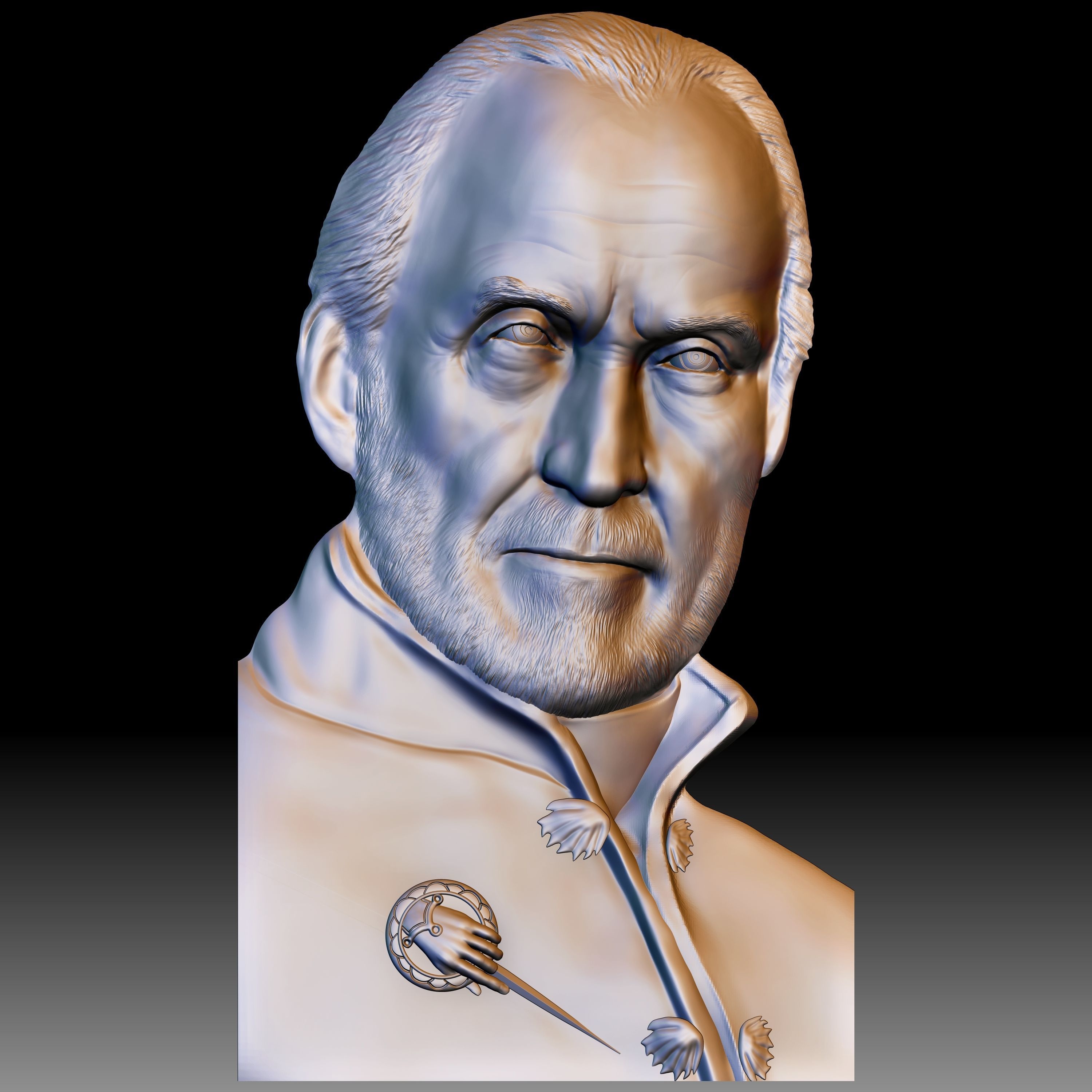 Custom 3D portrait by your photo - bas-relief for CNC router 3D model ...