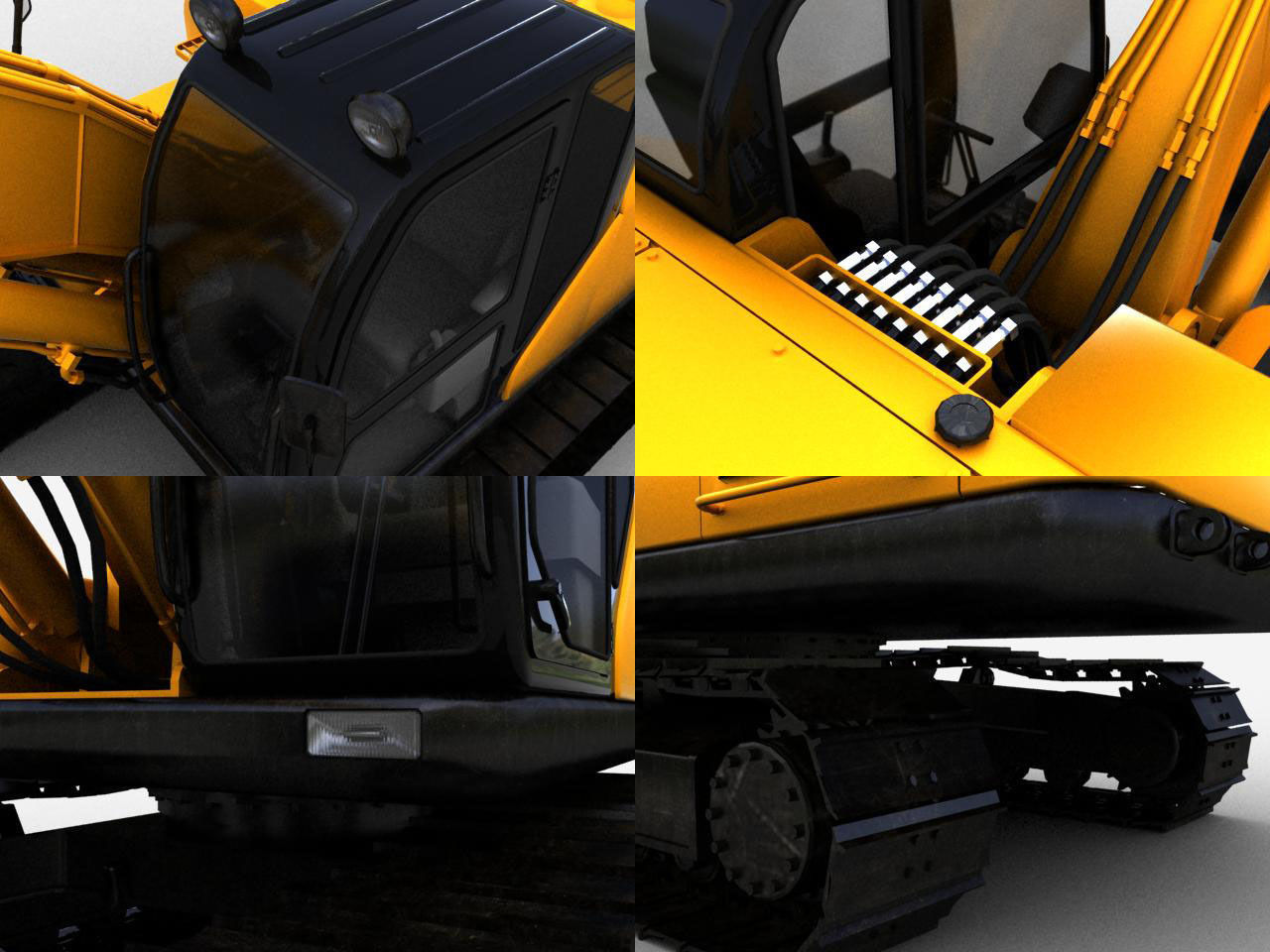 3D model TRACKED EXCAVATOR VR / AR / low-poly | CGTrader