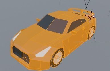 3D model Low poly nissan gtr r35 VR / AR / low-poly | CGTrader