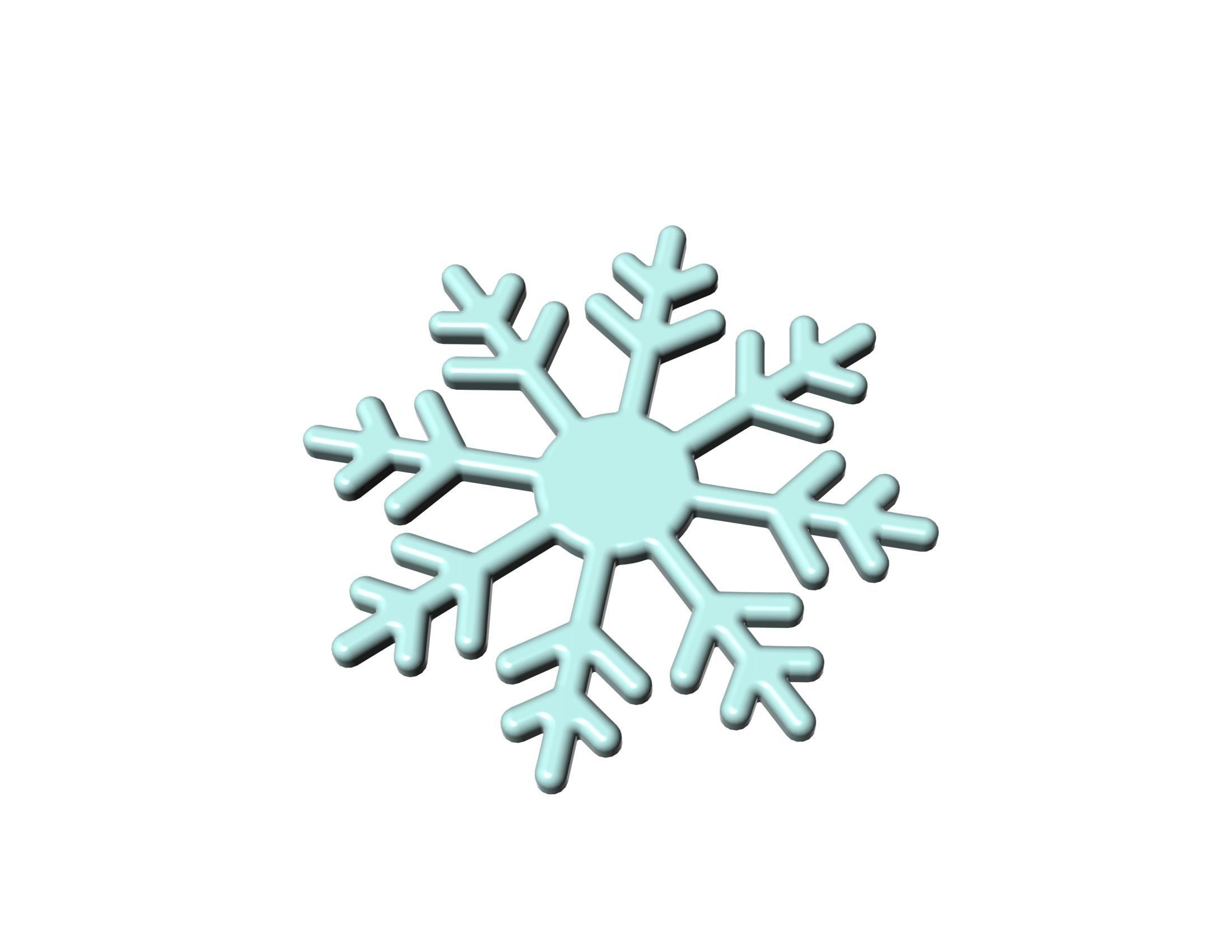 art Snowflake 3D model | CGTrader