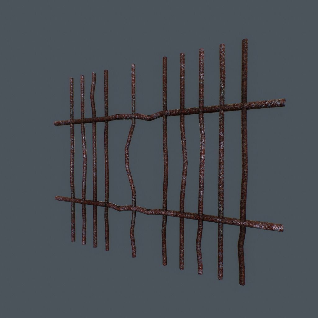 3D model Rusty Bars VR / AR / low-poly | CGTrader