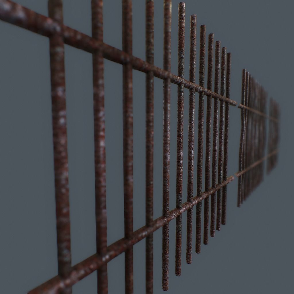 3D model Rusty Bars VR / AR / low-poly | CGTrader