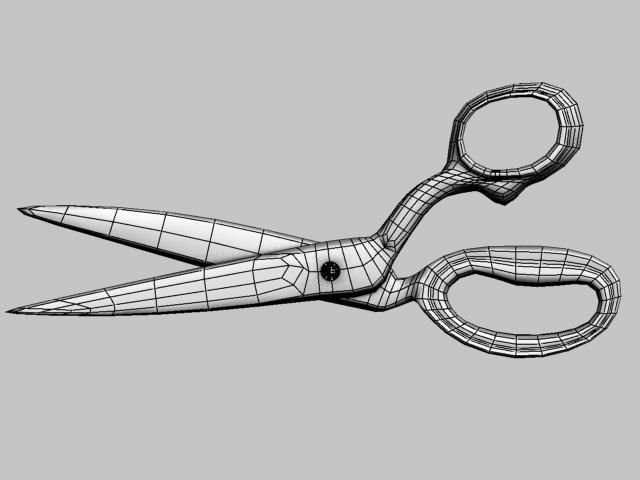 3D model scissors VR / AR / low-poly | CGTrader