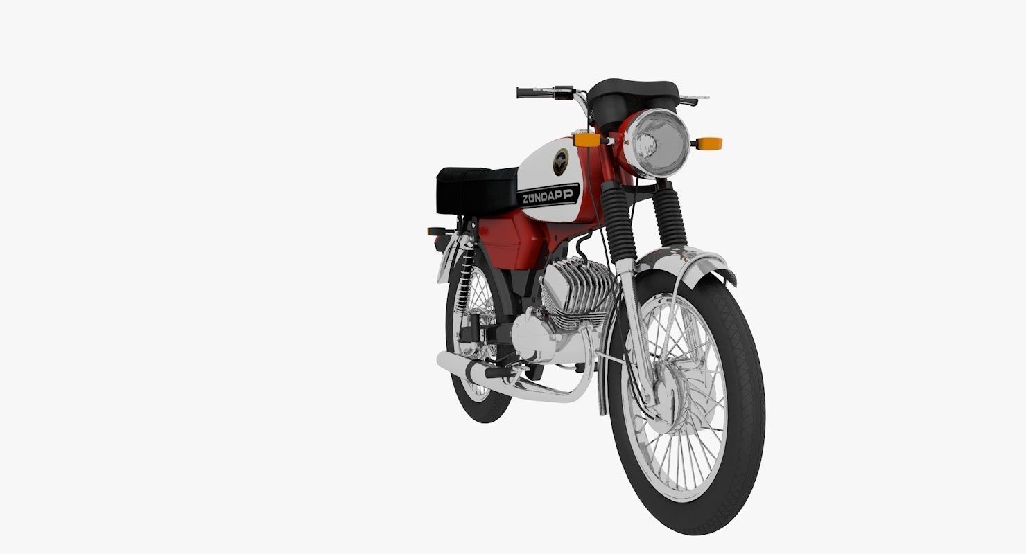 Zundapp KS 50cc 3D model rigged | CGTrader