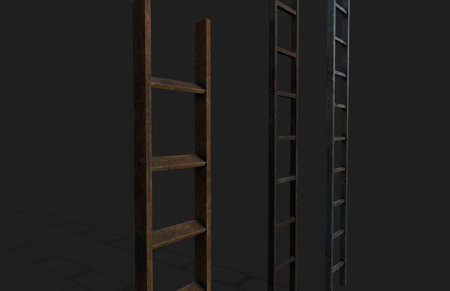 Ladders different free VR / AR / low-poly 3D model | CGTrader
